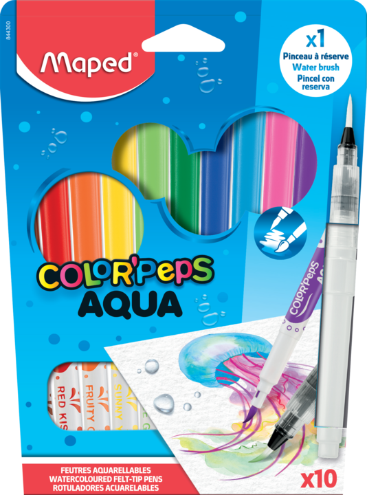 MAPED Flomasteri 10/1 AQUA COLORPEPS
