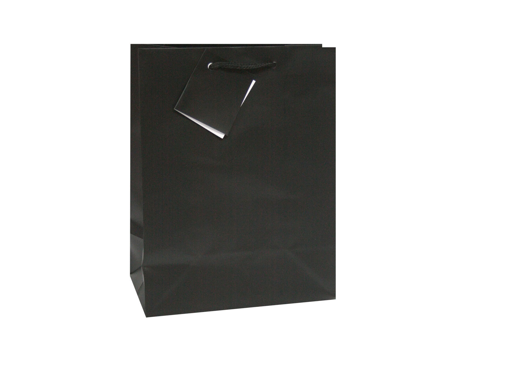 Poklon vrecica jumbo crna PLAST.