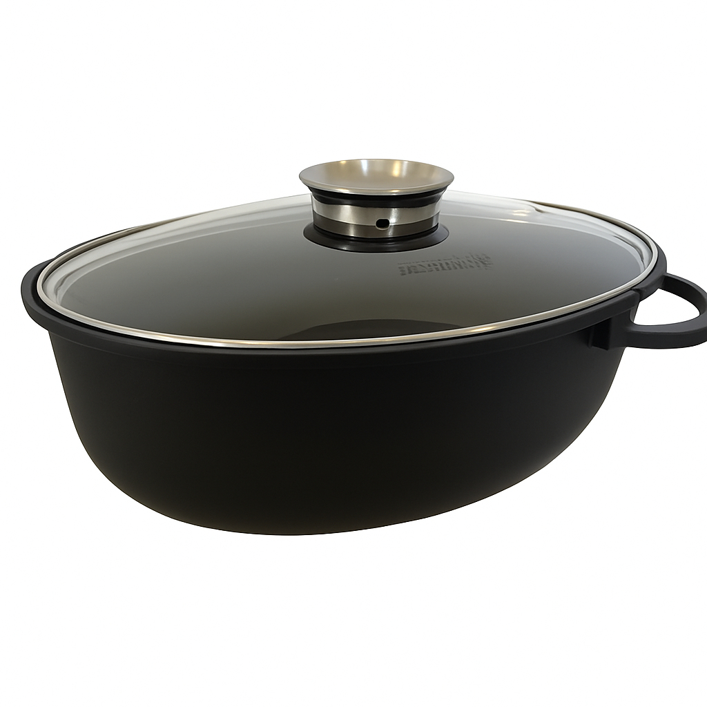 FACKELMANN Pekač s staklenim poklopcem 38x25x13 ROASTER